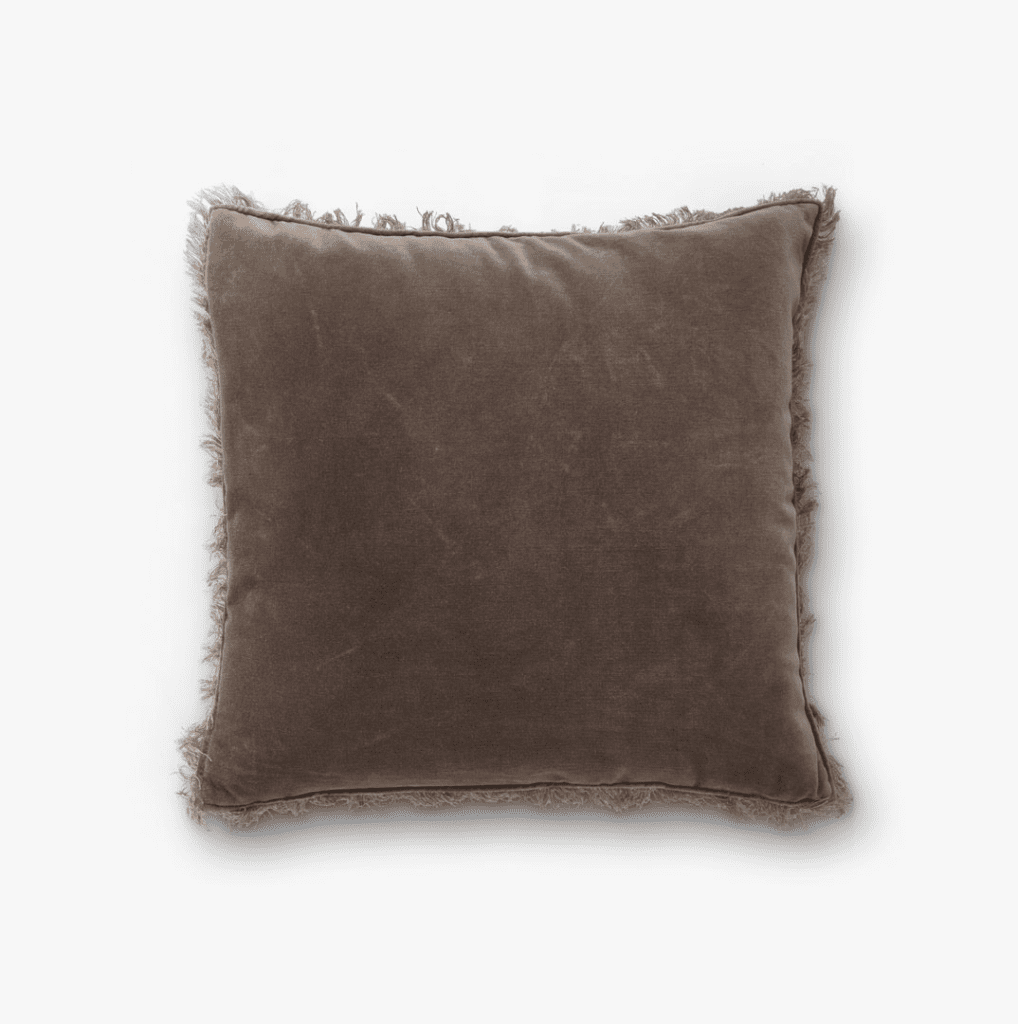 Ash Brown Square Cushion - Soft furnishings | Refined Living