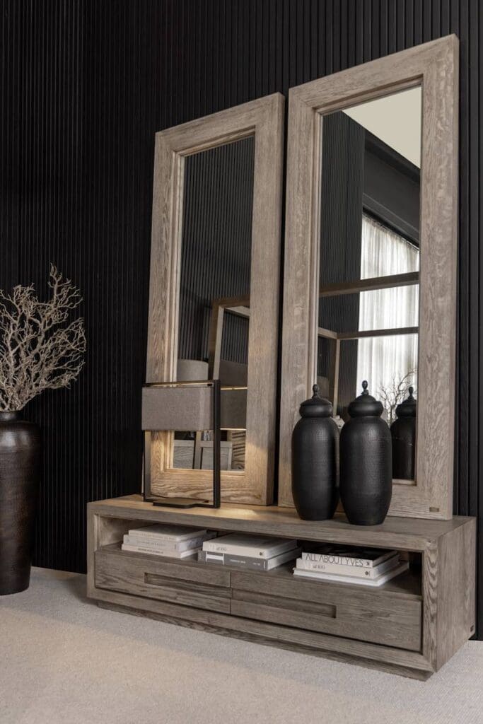 Artwood Hunter Mirror – Antique Grey - Living | Refined Living