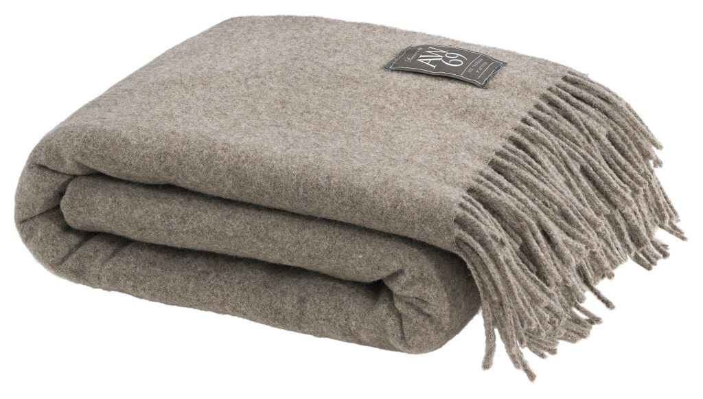 Livigno Taupe Throw - Soft furnishings | Refined Living