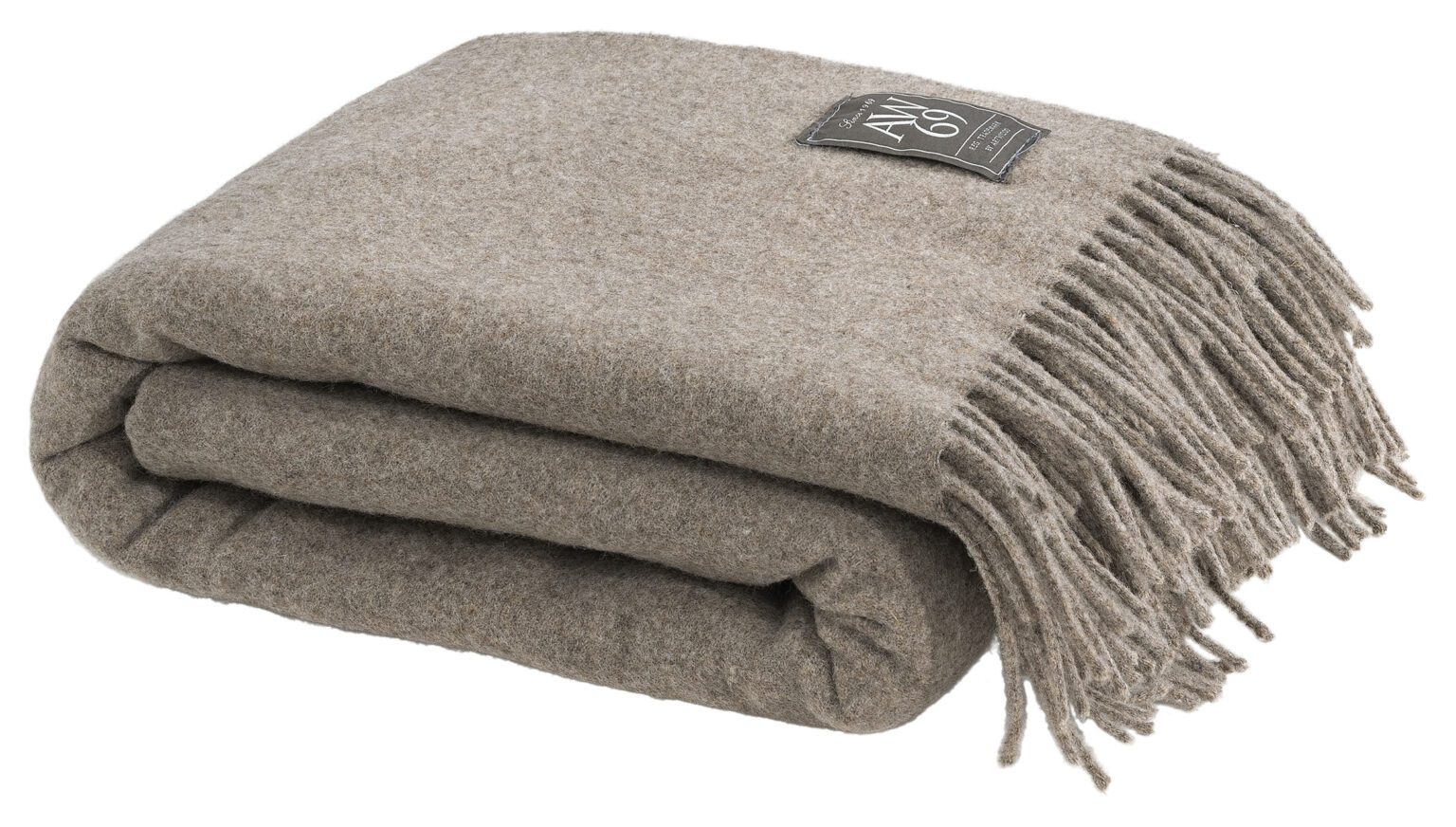Livigno Taupe Throw - Soft furnishings | Refined Living